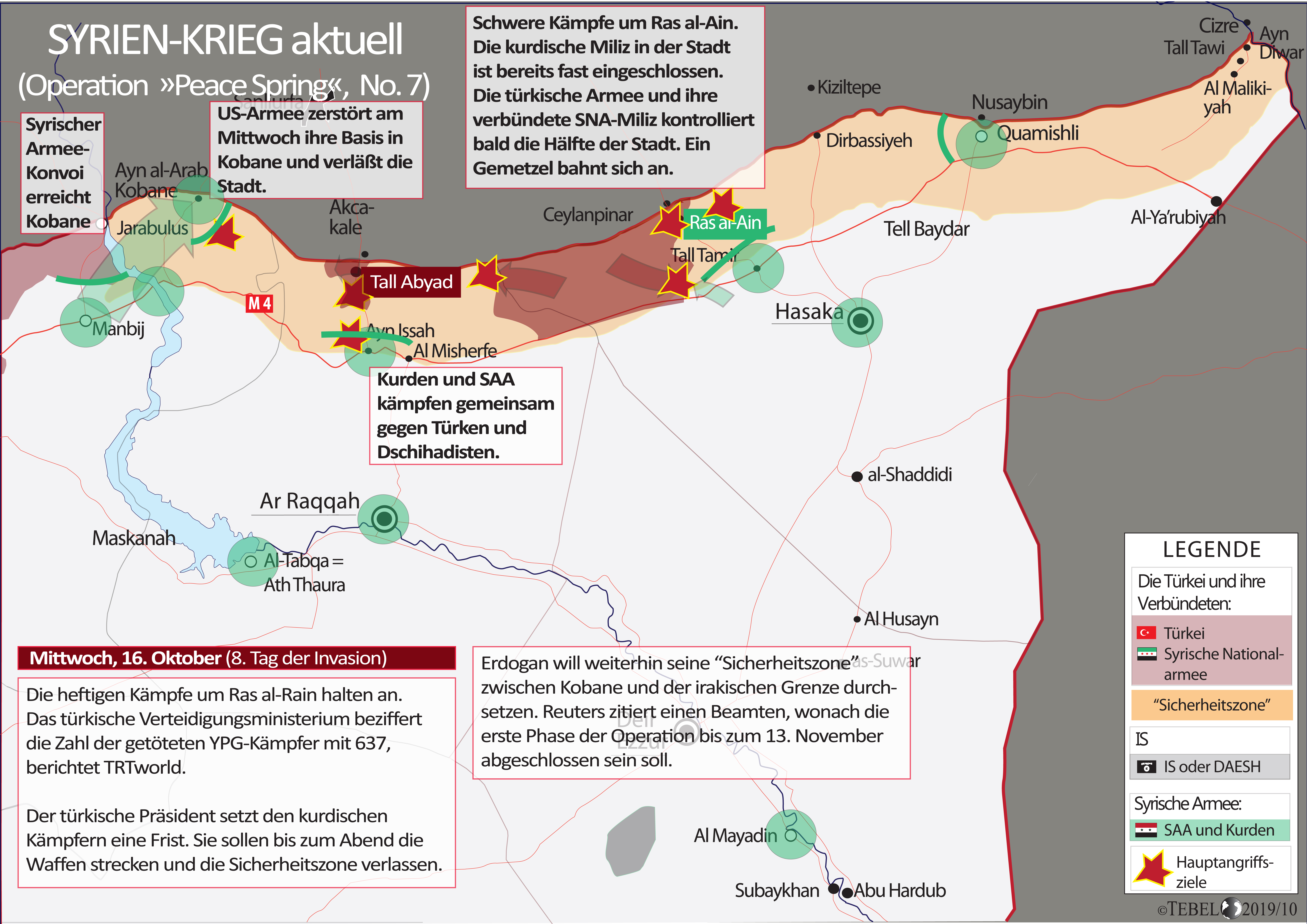 Syria War Map Operation Peace Spring 7
