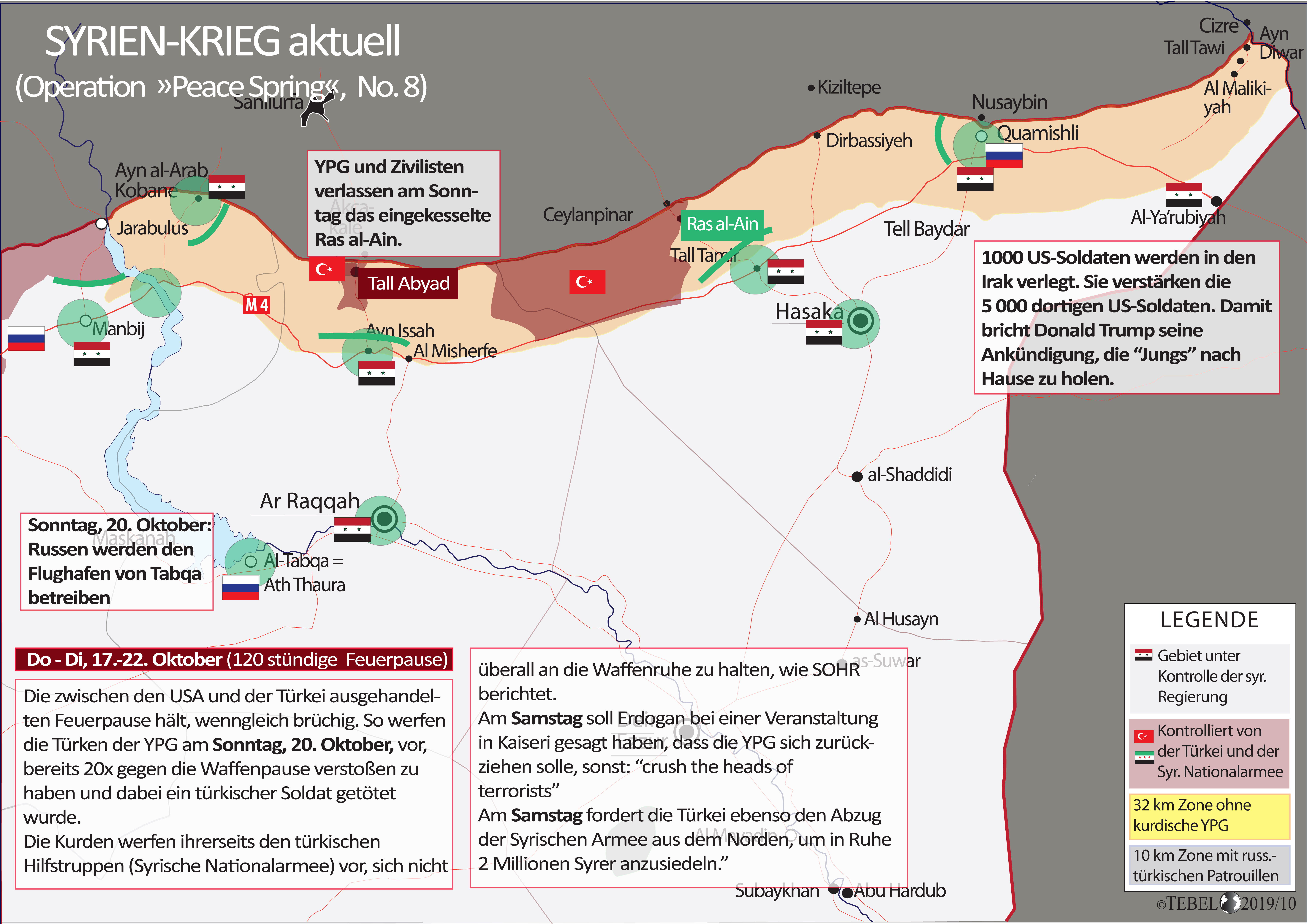 Syria War Map Operation Peace Spring 8